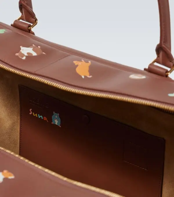 Loewe X Suna Fujita Amazona 44 Hamster Duffel Bag - Brown