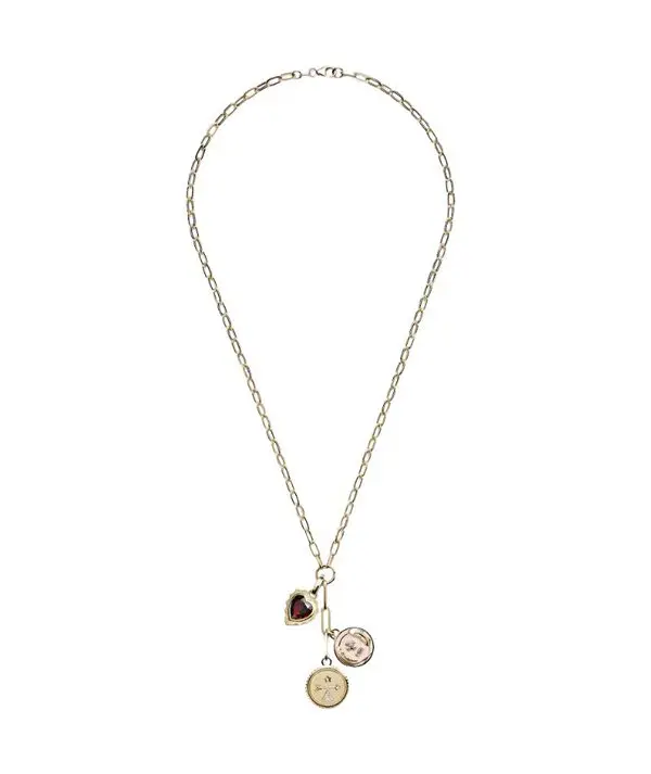 FOUNDRAE Love, Dream & Vivacity 18kt Necklace With Diamonds - Gold