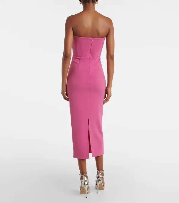 Alex Perry Strapless Midi Dress