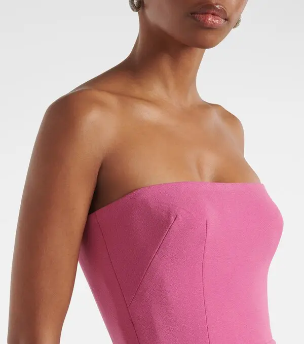 Alex Perry Strapless Midi Dress