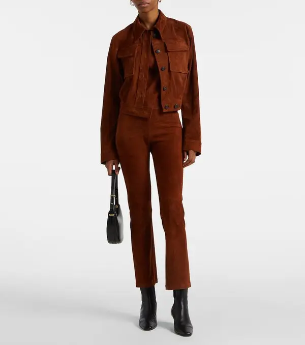 Stouls Halterneck Suede Top