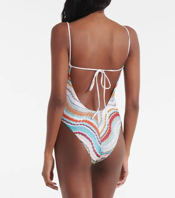 Missoni Wave Lame Swimsuit