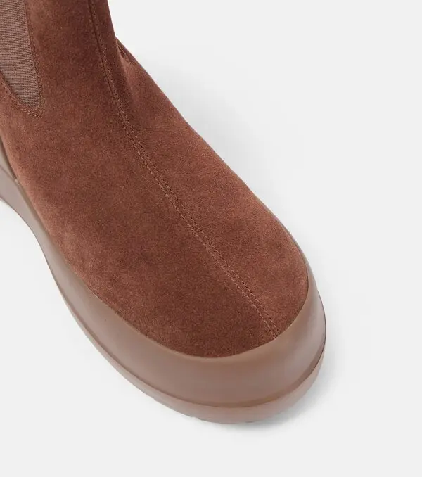 Moon Boot Luna Suede Chelsea Boots - Brown