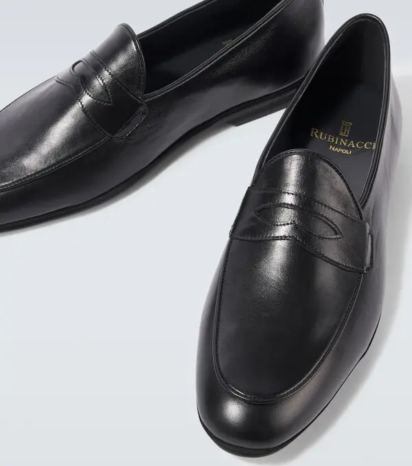 Rubinacci Leather Loafers - Black