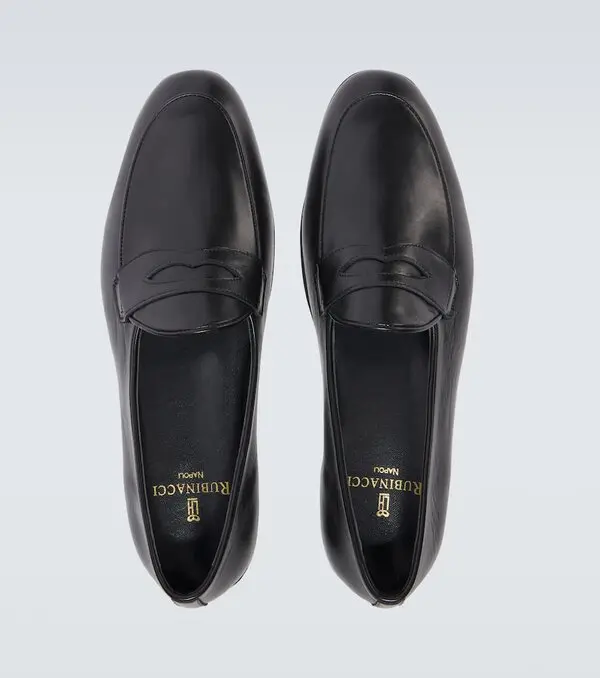 Rubinacci Leather Loafers - Black