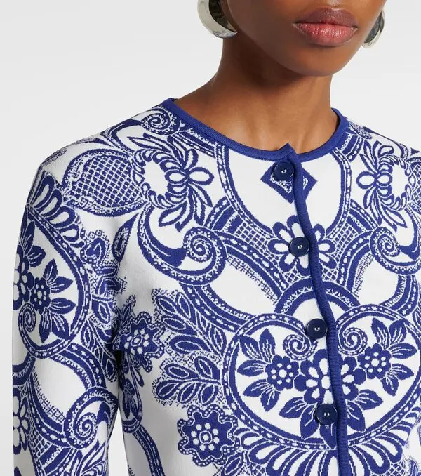 Etro Cable-knit Cropped Cardigan