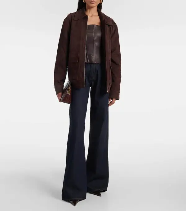 Stouls Rosalia Strapless Leather Top