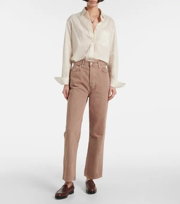 Veronica Beard Daniela High-rise Straight Jeans