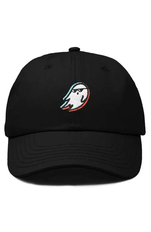 DALIX Ghost Life Embroidered Cap - Black
