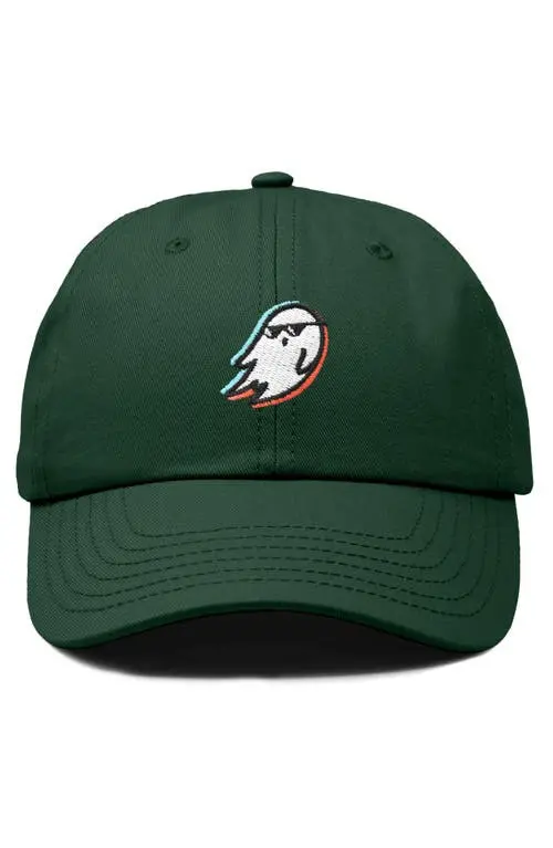 DALIX Ghost Life Embroidered Cap - Dark Green