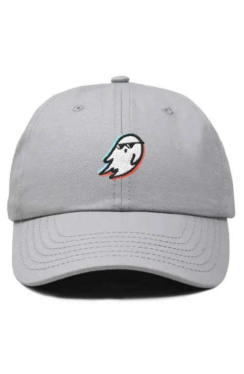 DALIX Ghost Life Embroidered Cap - Gray