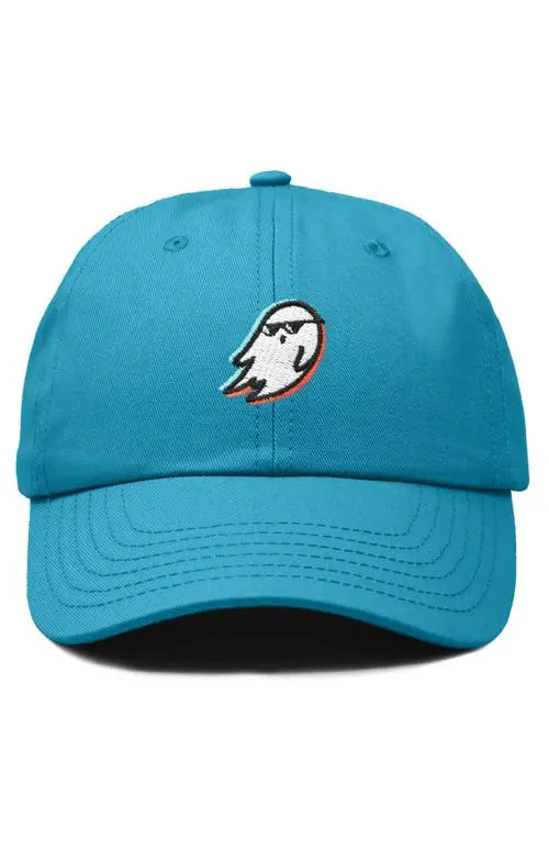 DALIX Ghost Life Embroidered Cap - Teal