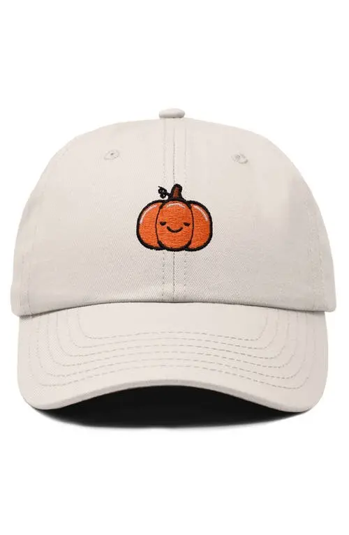 DALIX Baby Pumpkin Embroidered Cap - Beige