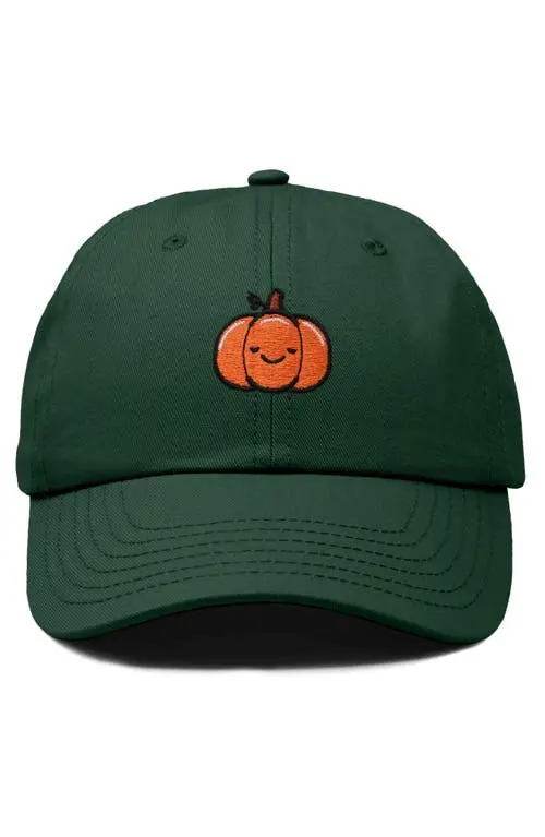 DALIX Baby Pumpkin Embroidered Cap - Dark Green