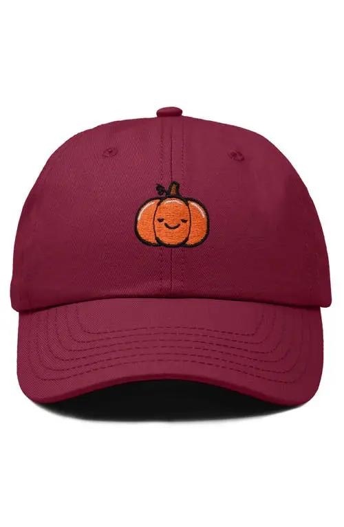 DALIX Baby Pumpkin Embroidered Cap - Maroon