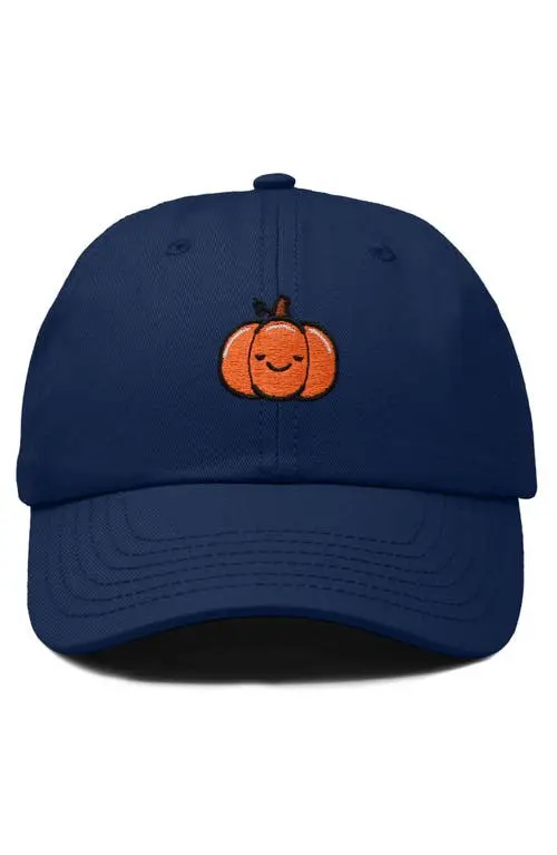 DALIX Baby Pumpkin Embroidered Cap - Navy Blue