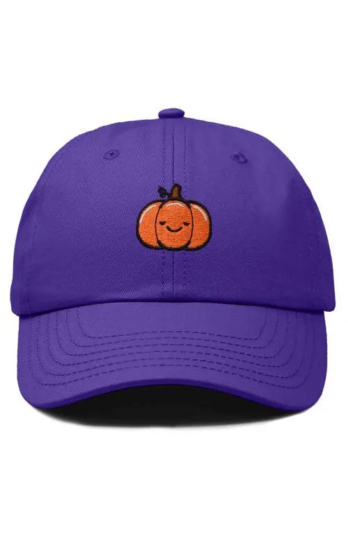 DALIX Baby Pumpkin Embroidered Cap - Purple