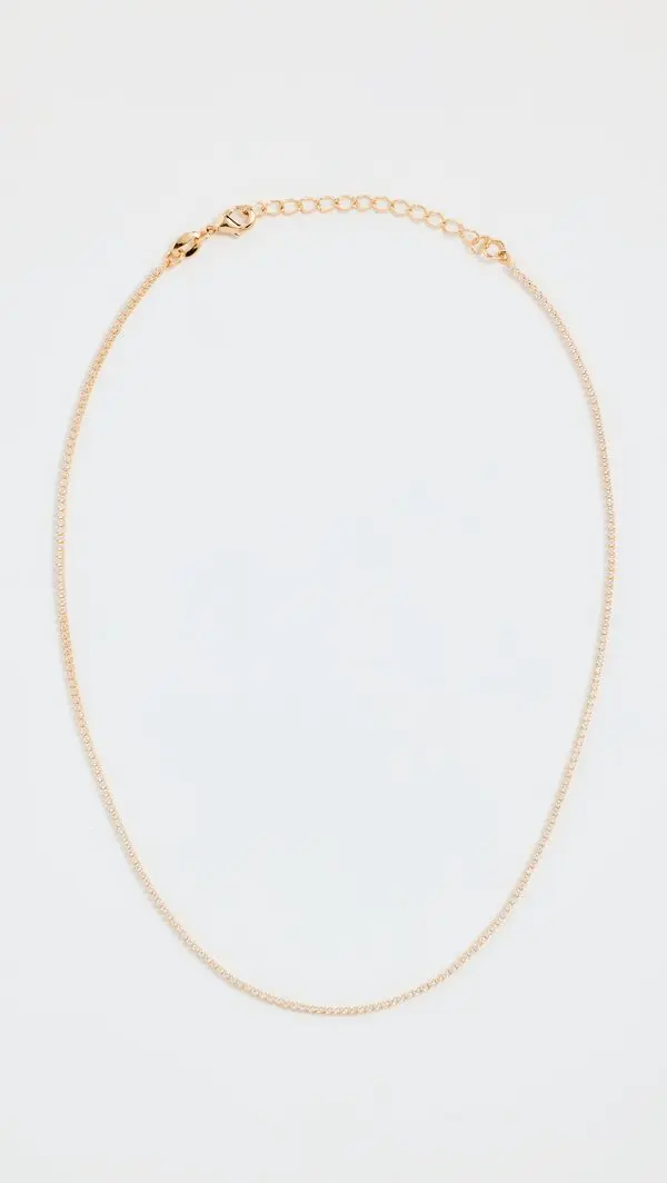 Shashi Micro Teeny Tiny Tennis Necklace