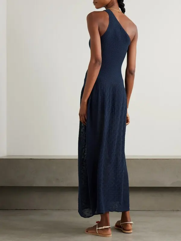 Escvdo Cayo One-shoulder Cotton Maxi Dress