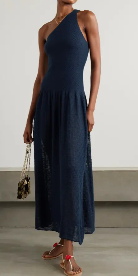 Escvdo Cayo One-shoulder Cotton Maxi Dress