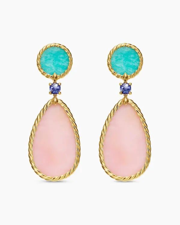 David Yurman Dy Elements® Drop Earrings - Pink Opal