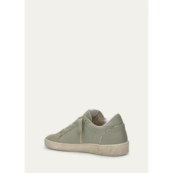 GOLDEN GOOSE Ball Star Leather Low-top Sneakers - Light Green