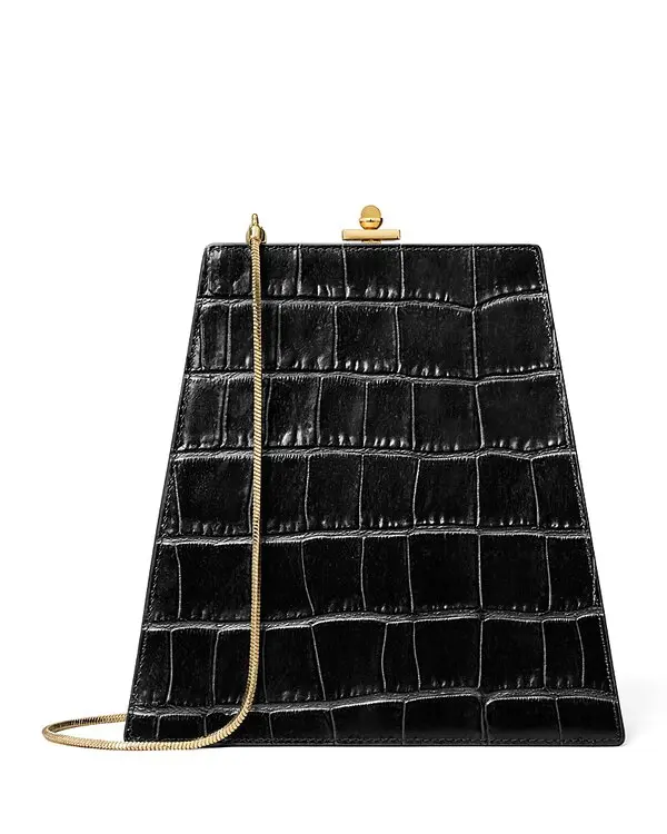 Tory Burch Croc Embossed Leather Mini Bag