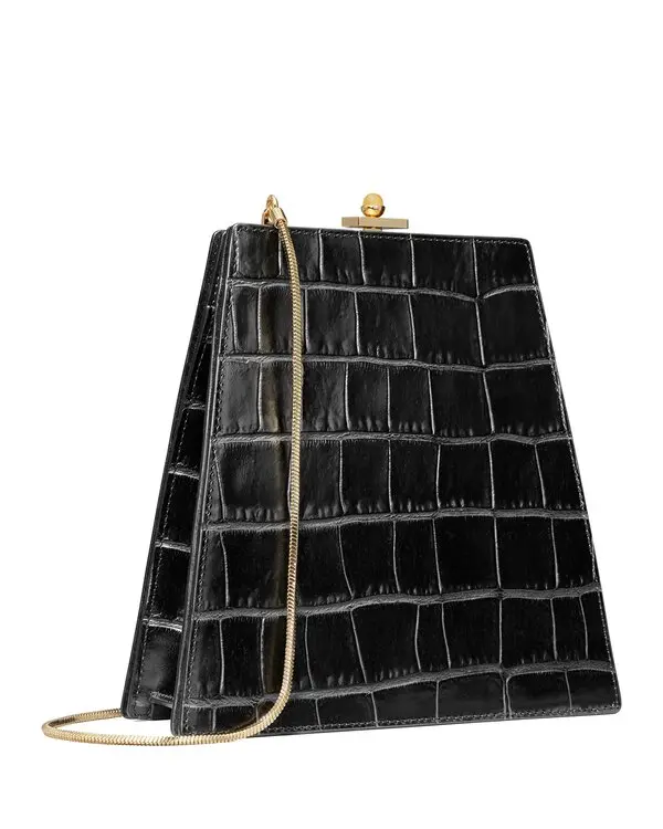 Tory Burch Croc Embossed Leather Mini Bag