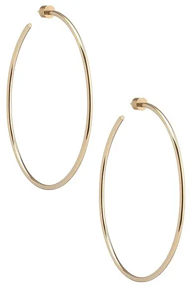 JENNIFER FISHER Thread Hoop Earrings - Gold