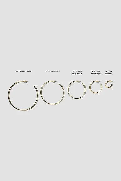 JENNIFER FISHER Thread Hoop Earrings