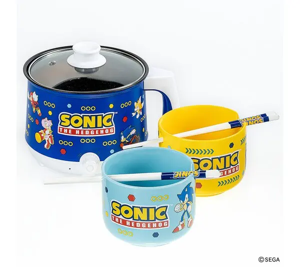 UNCANNY BRANDS Sonic The Hedgehog 16-oz Hot Pot W/ Accessories - One-color