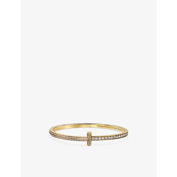 Tiffany & Co. T 18ct Diamond Bracelet - Yellow Gold