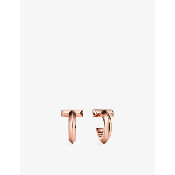 Tiffany & Co. T T1 Hoop Earrings - Rose Gold