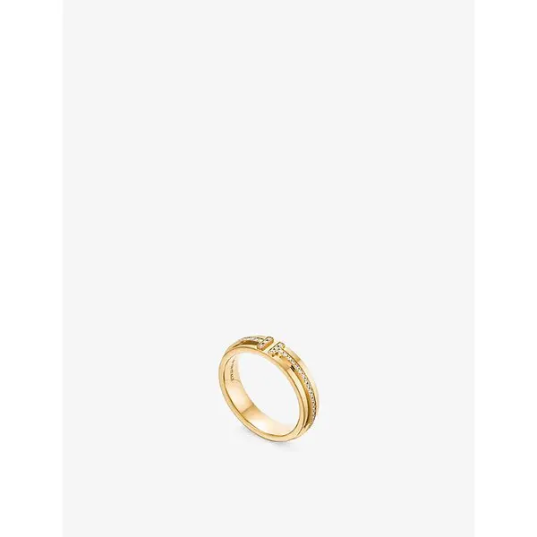 Tiffany & Co. T Narrow Diamond Ring - Yellow Gold