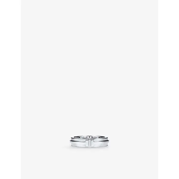 Tiffany & Co. T Narrow 18ct White-gold Ring - White Gold