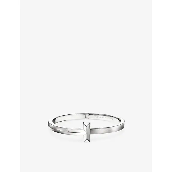 Tiffany & Co. T T1 Wide Bangle - White Gold