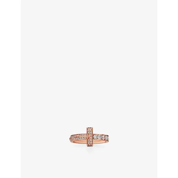 Tiffany & Co. T T1 Diamond Ring - Rose Gold