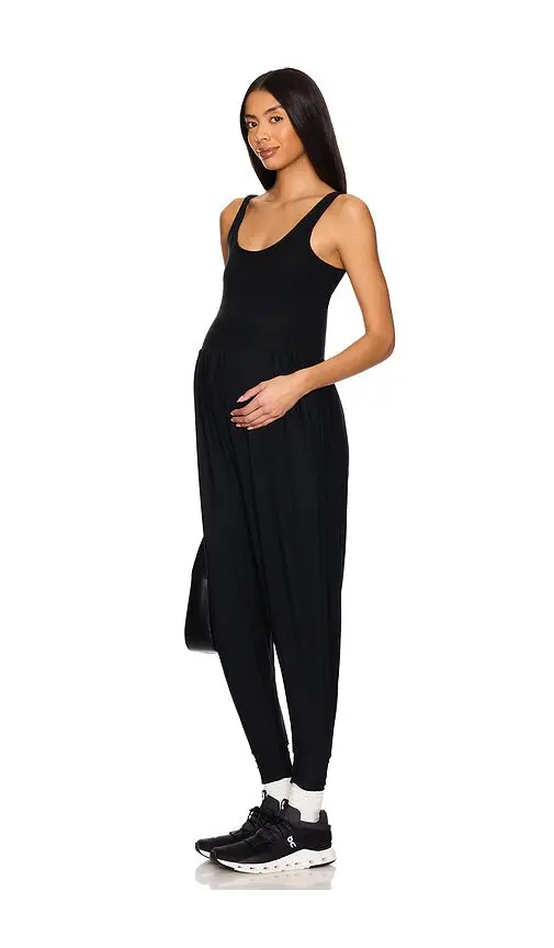 Beyond Yoga Spacedye Maternity Jumpsuit - Black