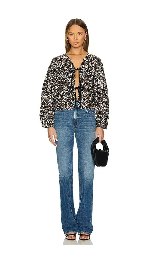 Free People X Revolve Printed Brunch Babe Top