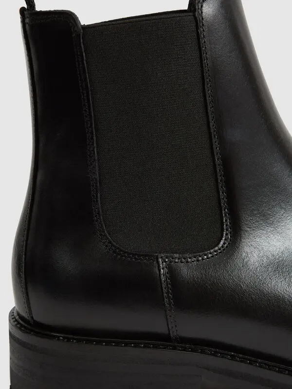 REISS Chiltern Leather Chelsea Boots