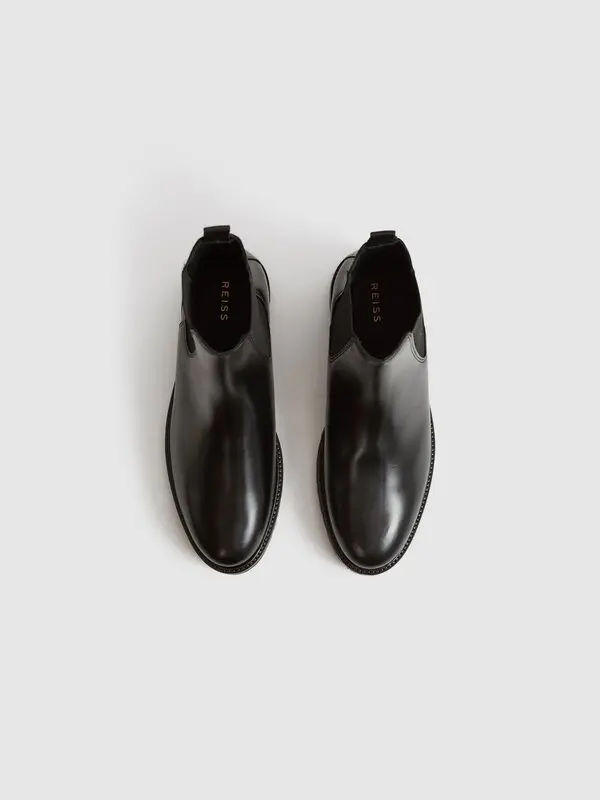 REISS Chiltern Leather Chelsea Boots