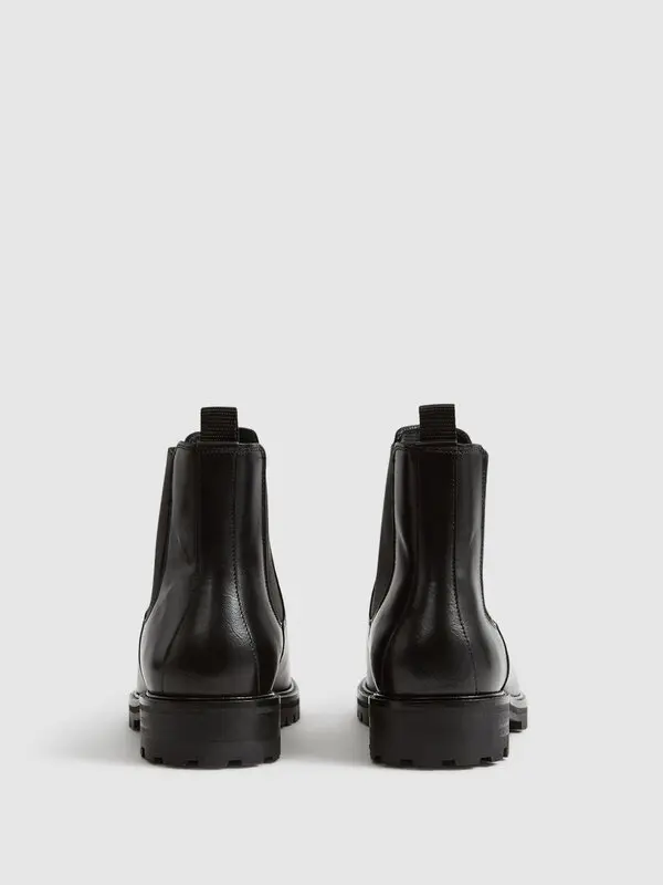 REISS Chiltern Leather Chelsea Boots