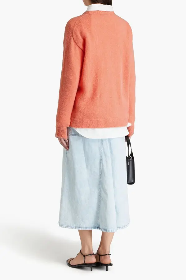 Tibi Cutout Mohair-blend Sweater