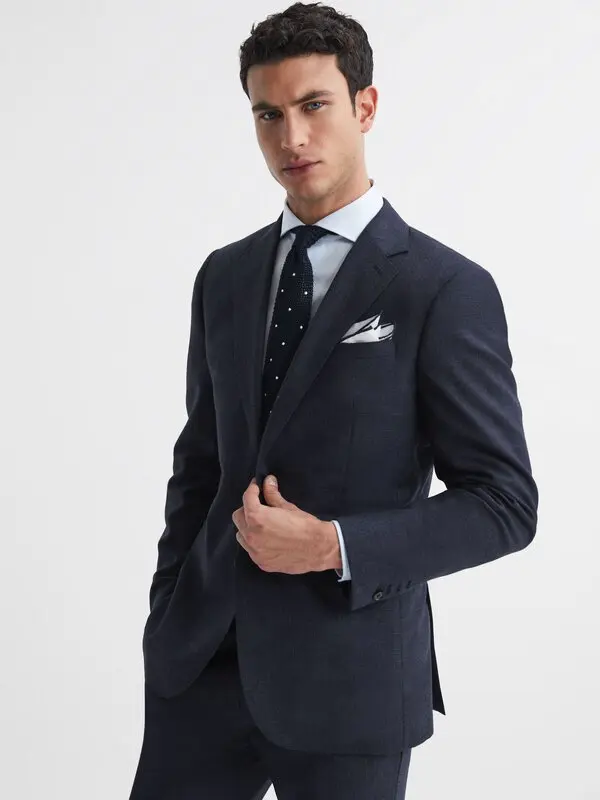REISS Dunn Textured Slim Fit Blazer