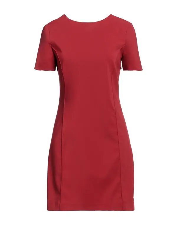 patrizia pepe stretch mini dress granadine red woman size l Patrizia Pepe Sweetheart-Neck Sleeveless Mini Dress In Red - 30% Off