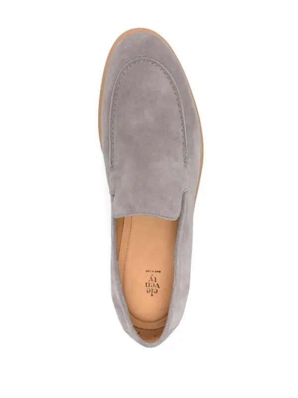 Eleventy Suede Loafers In Grey - 41% Off | Editorialist display picture 3
