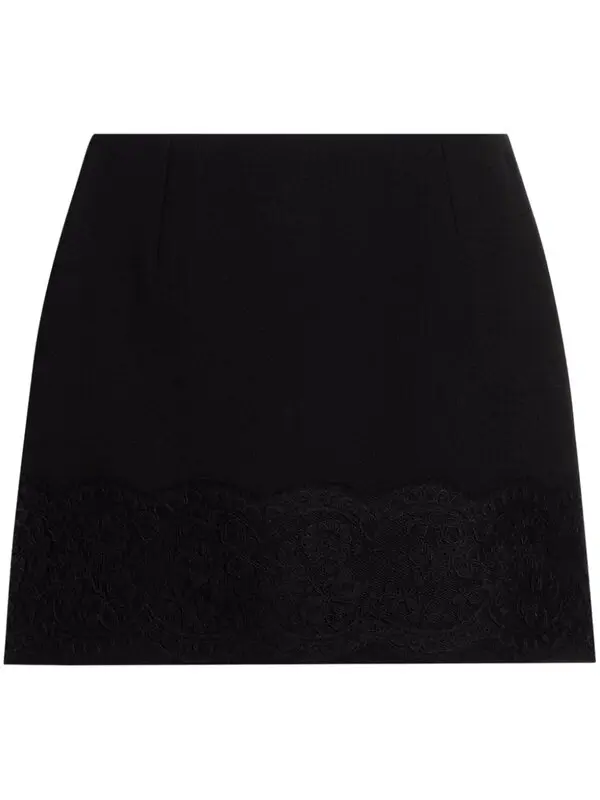 Dolce & Gabbana Lace-trimmed Mini Skirt