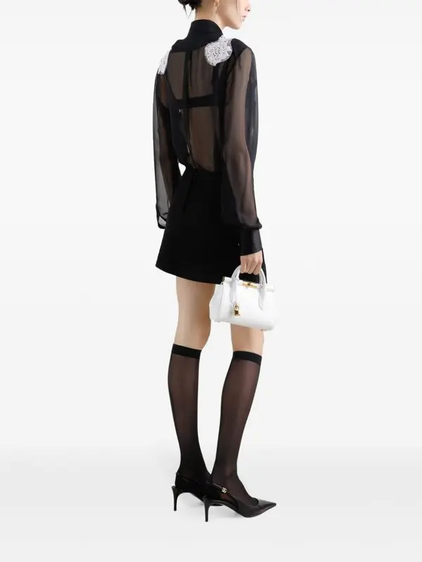 Dolce & Gabbana Lace-trimmed Mini Skirt