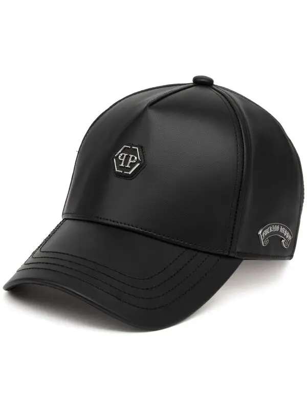 Philipp Plein Appliqué Cap - Black