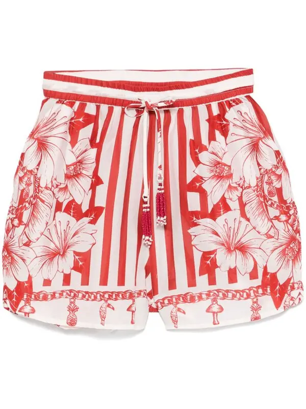 Farm Rio Mix-print Shorts